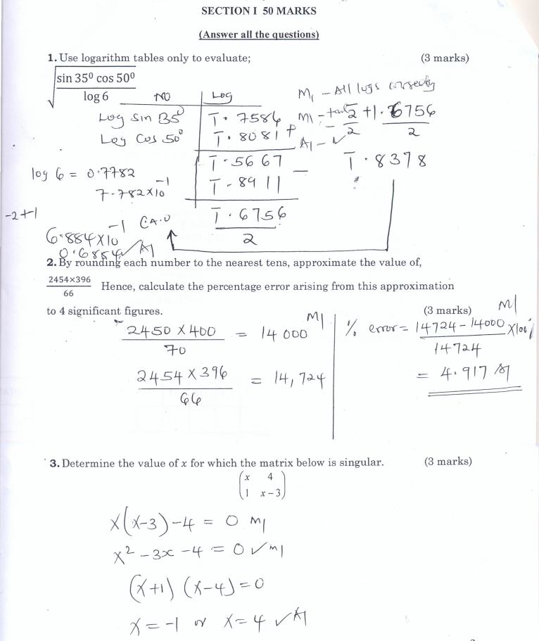 Mathematics Paper 2 - 2021 KCSE Prediction Questions and Answers Set 1 ... Mathematics Paper 2 - 2021 KCSE Prediction Questions and Answers Set 1 ...