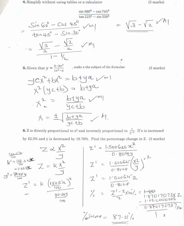 Mathematics Paper 2 - 2021 KCSE Prediction Questions and Answers Set 1 ... Mathematics Paper 2 - 2021 KCSE Prediction Questions and Answers Set 1 ...